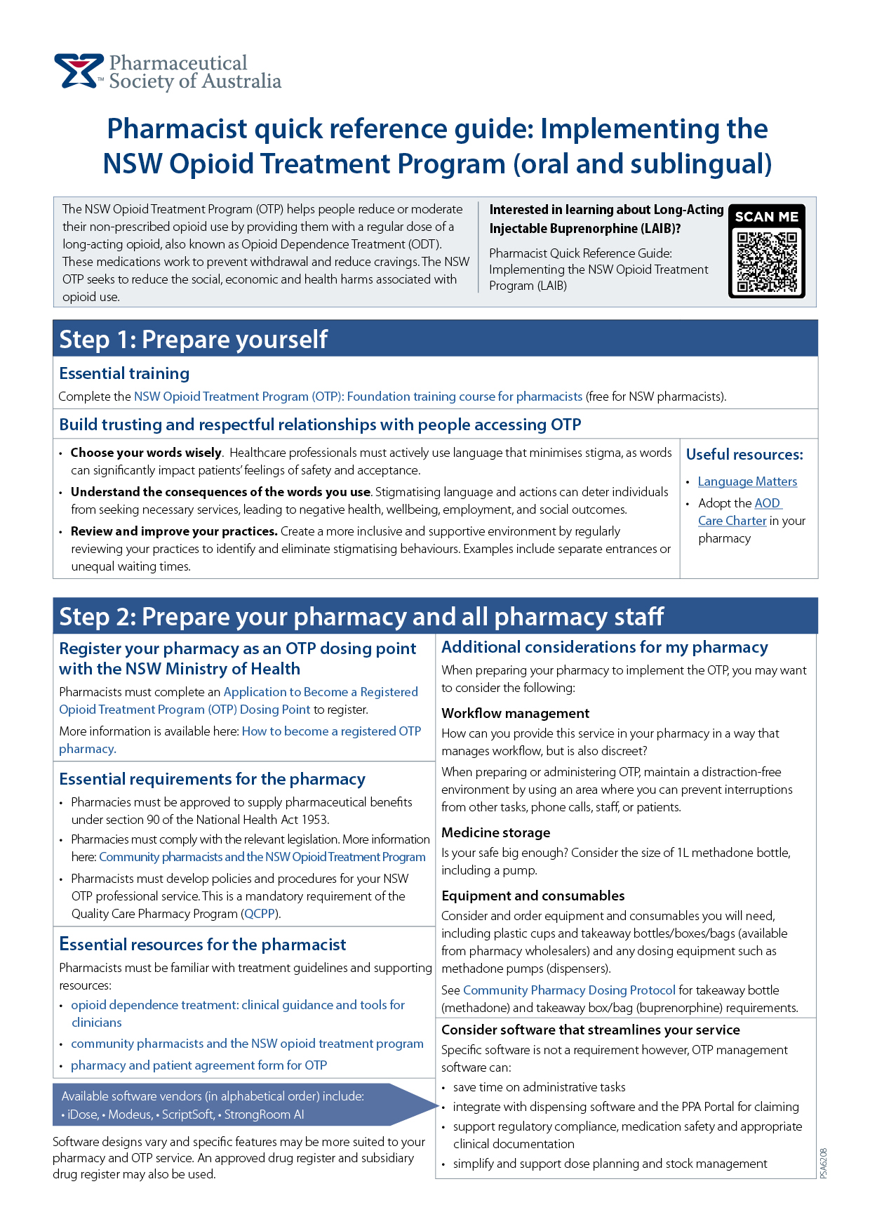 NSW Opioid Treatment Program (OTP) – Foundation Training and Support ...